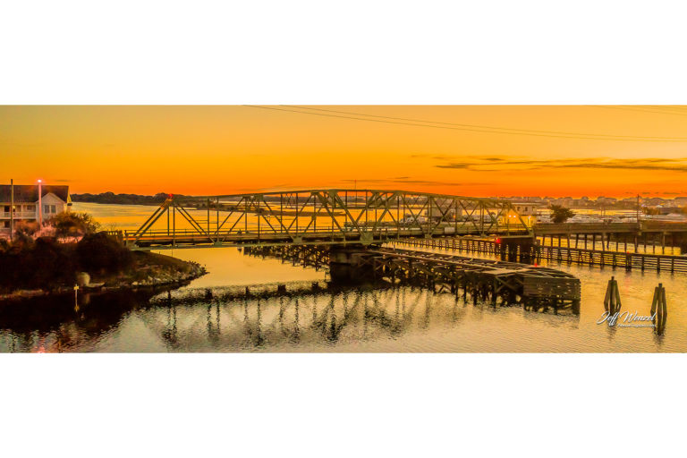 JW102: Swing Bridge Yellow Sunrise – Above Topsail