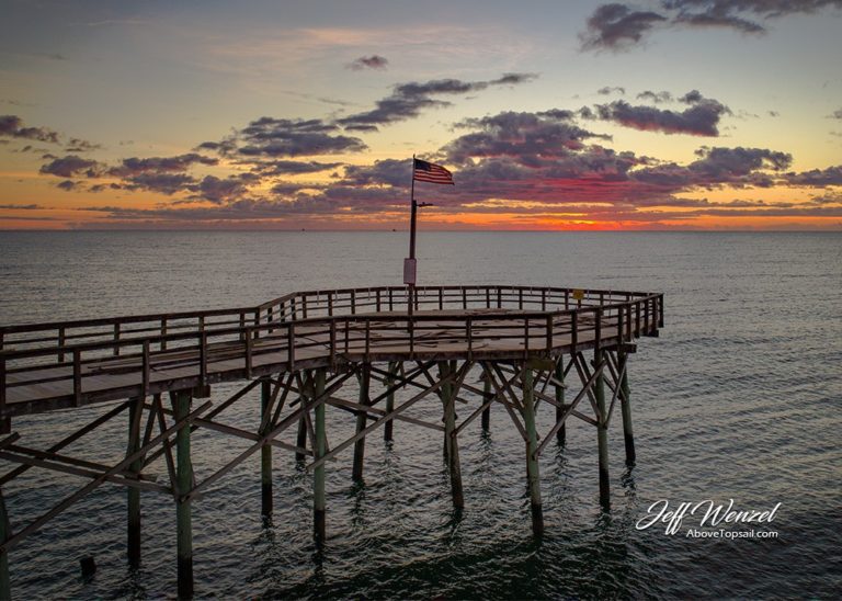 JW105: Seaview Pier Tip Sunrise – Above Topsail